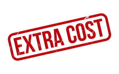 Extra cost rubber stamp seal Royalty Free Vector Image