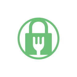 Food security logo design template Royalty Free Vector Image