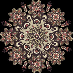 Flower bloom radial patterns Royalty Free Vector Image