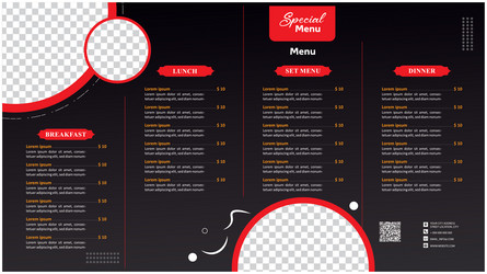 Food menu card template Royalty Free Vector Image