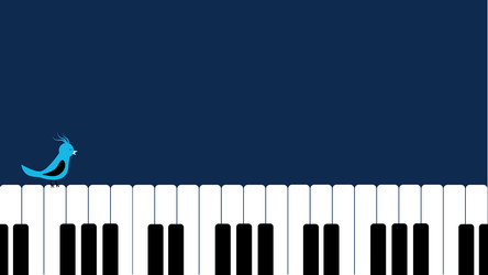 Fun simple music concept background with piano Vector Image