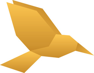 Blue bird poly icon design template isolated Vector Image