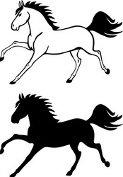 Horse Contour Vector Images (over 14,000)