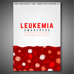 Leukemia awareness poster Royalty Free Vector Image