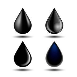 Black drop Royalty Free Vector Image - VectorStock