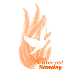 Pentecost poster design for print Royalty Free Vector Image