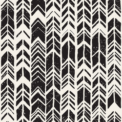 Seamless hand drawn style chevron pattern Vector Image