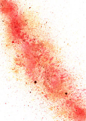 Abstract red and brown color watercolor splash Vector Image