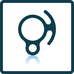 Alpinist descender icon Royalty Free Vector Image
