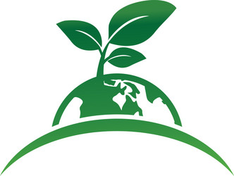 World environment logo icon template Royalty Free Vector