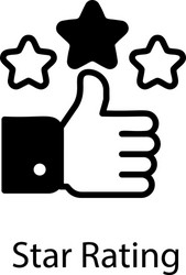 Ranking star Royalty Free Vector Image - VectorStock