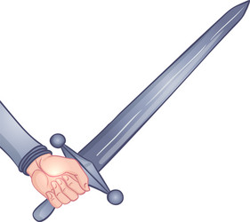 Magic swords in fire and ice Royalty Free Vector Image