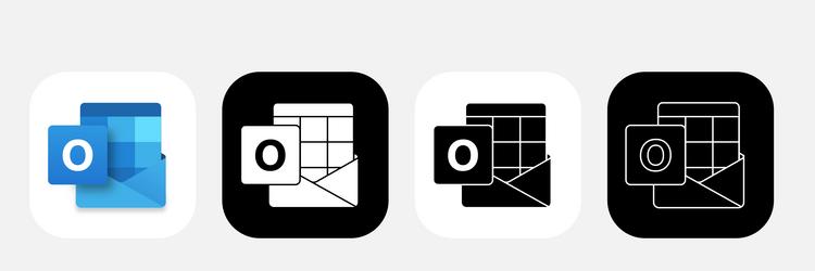 App icon microsoft word Royalty Free Vector Image