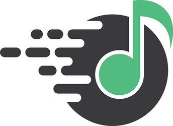Music note chat logo design inspiration Royalty Free Vector