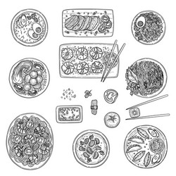 Chinese cuisine Royalty Free Vector Image - VectorStock