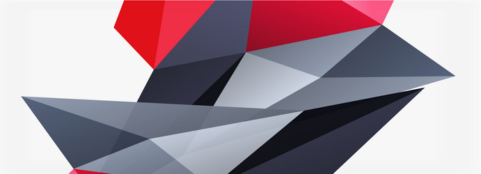 3d low poly abstract shape background Royalty Free Vector