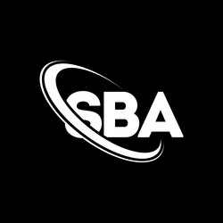 Sba logo letter design Royalty Free Vector Image