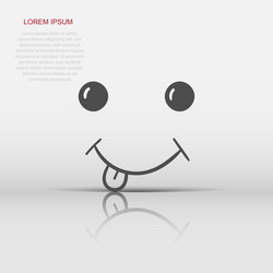 Simple smile icon hand drawn face doodle Vector Image