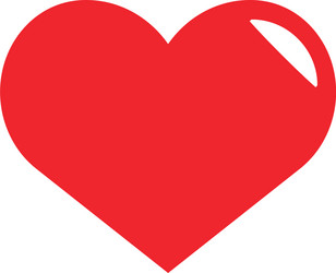 Red heart game icon symbol of a health Royalty Free Vector
