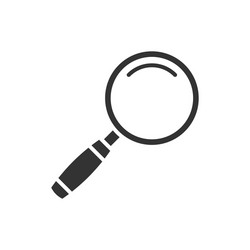 Magnifying glass outline icon Royalty Free Vector Image