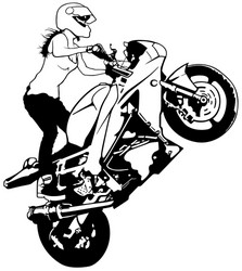 Biker Girl Vector Images (over 1,800)