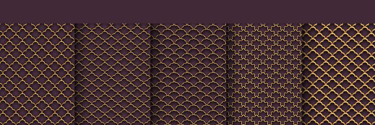 Traditional chinese fish scale seamless pattern Vector Image