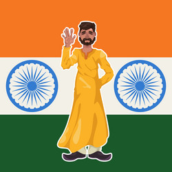 India Flag Stand Vector Images (over 120)