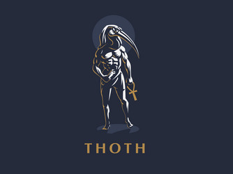 Egyptian god thoth Royalty Free Vector Image - VectorStock