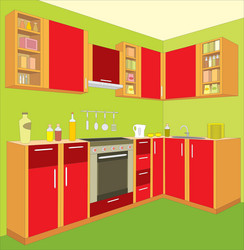 Kitchen unit Royalty Free Vector Image - VectorStock