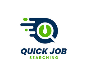 Job portal logo design template concept Royalty Free Vector