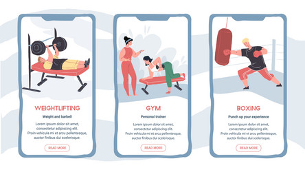 Flat cartoon athlete characters on computer screen