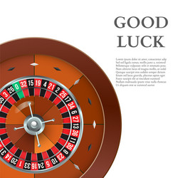 American Roulette Wheel Royalty Free Vector Image