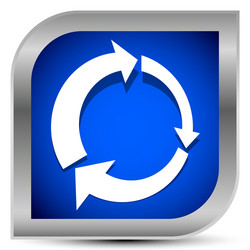Icon with circular arrow - revise centrifuge Vector Image