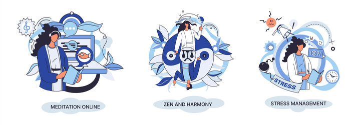 Self-management self regulation learning self Vector Image