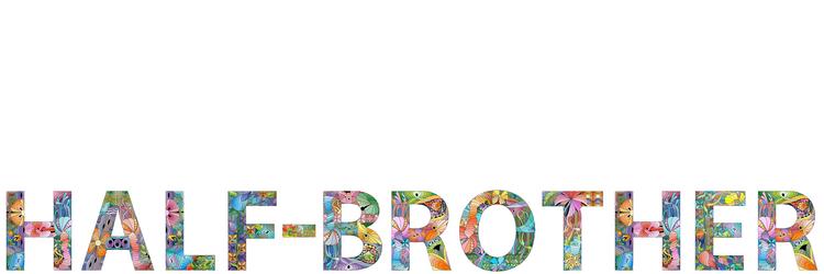 Word half-brother colorful isolated Royalty Free Vector