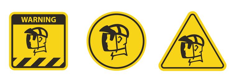 Face shield occupational safety and health Vector Image