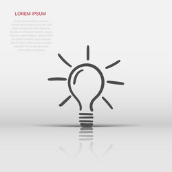 Light bulb icon sketch in hand drawn idea doodle Vector Image