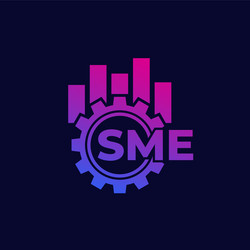Sme line icon small and medium enterprise Vector Image