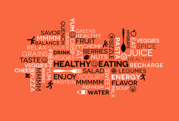 Food Word Cloud Vector Images (over 500)