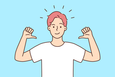 Pointing At Self Cartoon