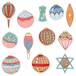 Colorful croquet balls set Royalty Free Vector Image