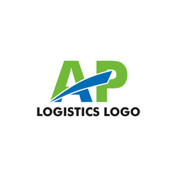 Logistics and transportation cargo company logo Vector Image