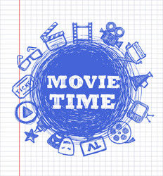 Movie icon set Royalty Free Vector Image - VectorStock