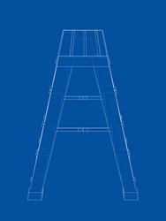 Outline household steps Royalty Free Vector Image