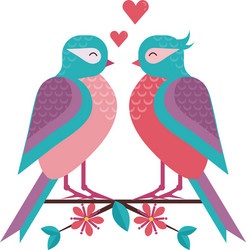 Two birds Royalty Free Vector Image - VectorStock