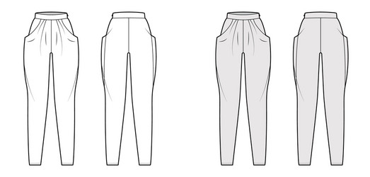 Harem Pants Vector Images (76)