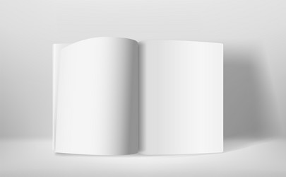 Open book page Royalty Free Vector Image - VectorStock