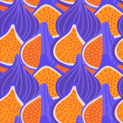 Abstract stylized fig fruits background Royalty Free Vector