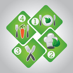Food infographic elements Royalty Free Vector Image