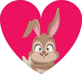 Rabbit female cartoon Royalty Free Vector Image